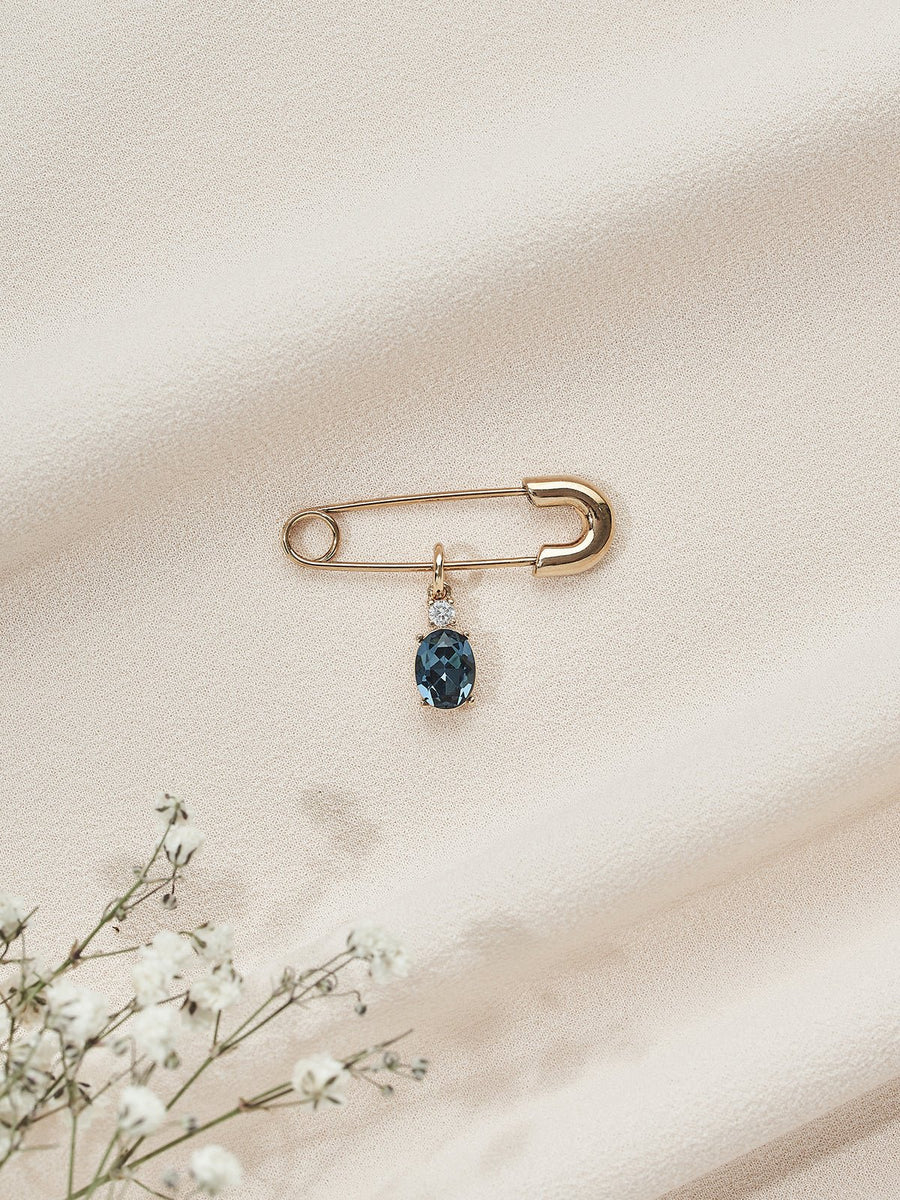 Something Blue Pin - Oval | Wedding Gift – Olive & Piper