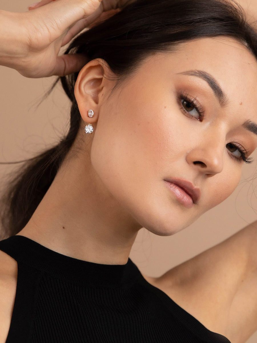 Maxine Convertible Stud Earrings | Luxe Jewelry – Olive & Piper