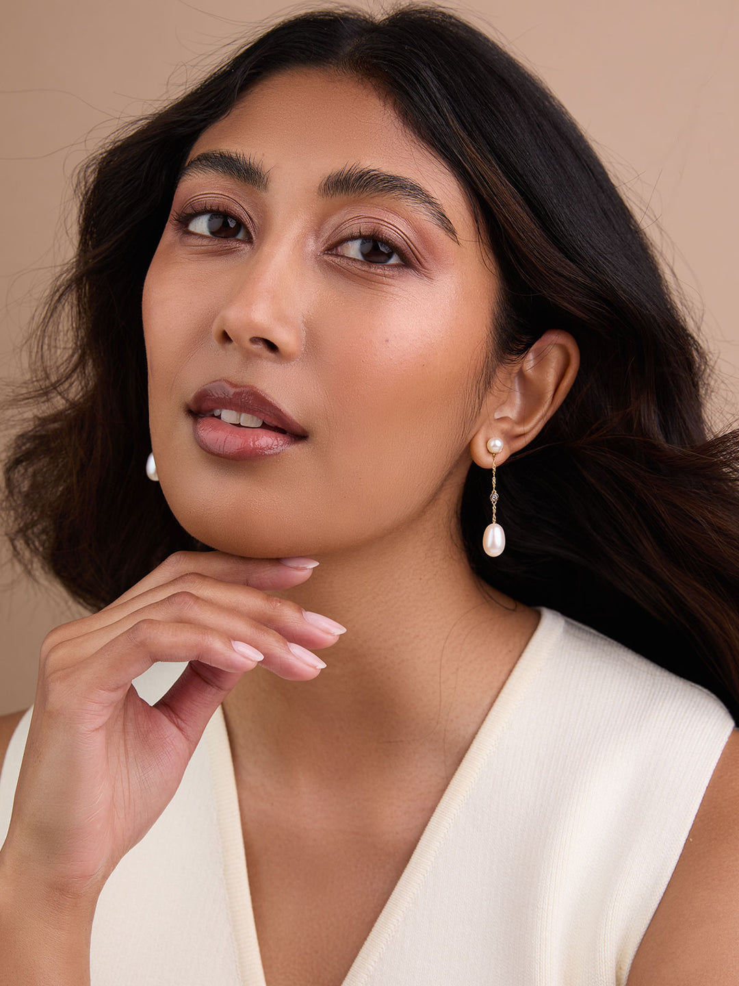 Irina Freshwater Pearl Drops – Olive & Piper