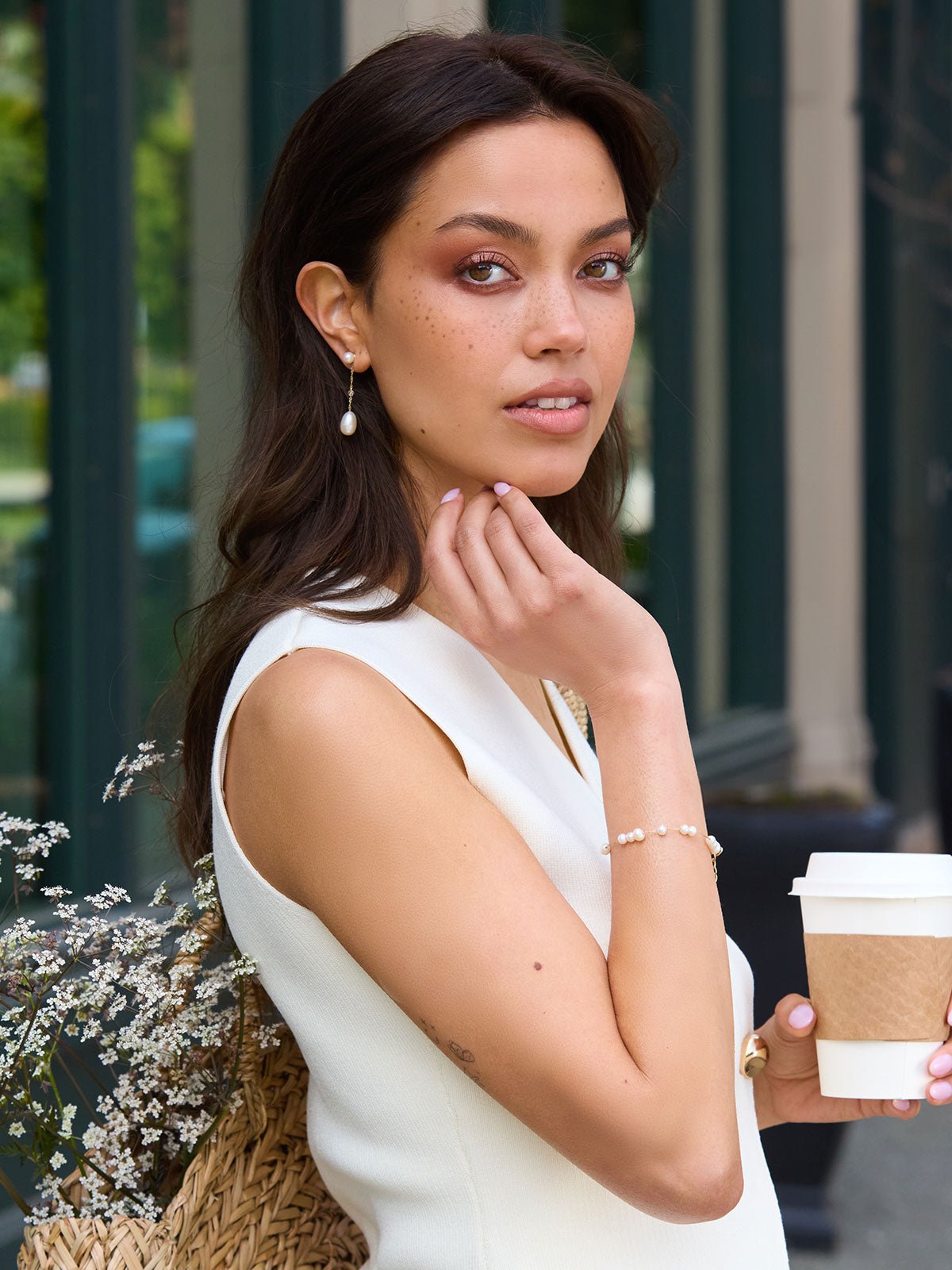 Irina Freshwater Pearl Drops – Olive & Piper